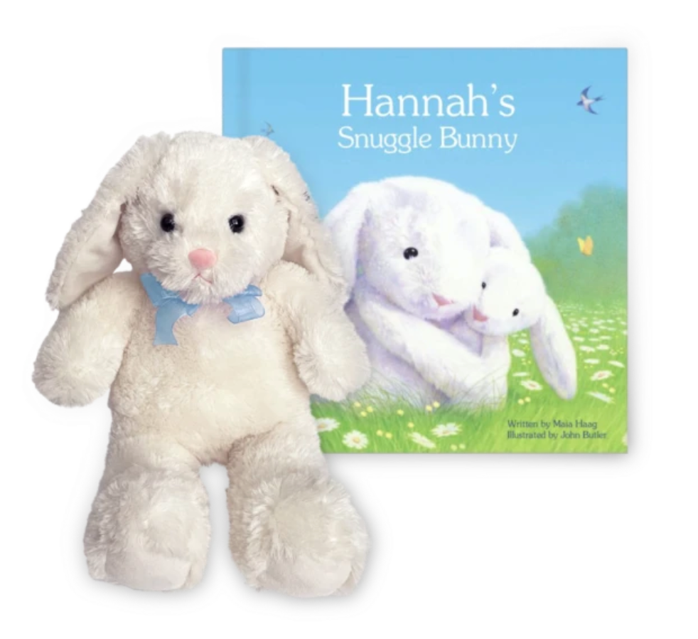 Personalized Snuggle Bunny Book & Bunny – Brenda Himmel Stationery